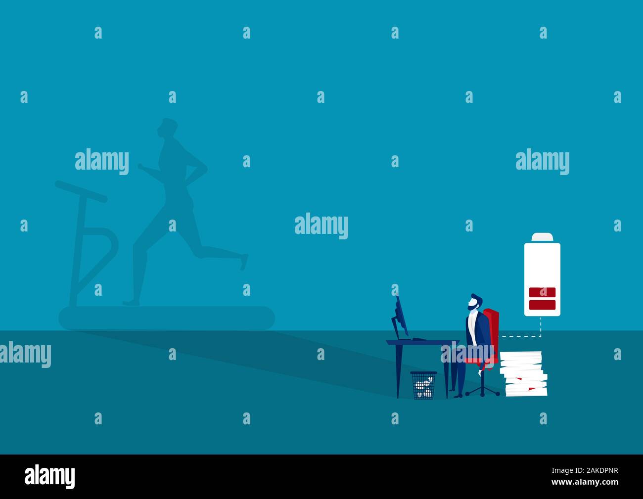 businessman wish exercise after hard work for add full energy ,Business ...