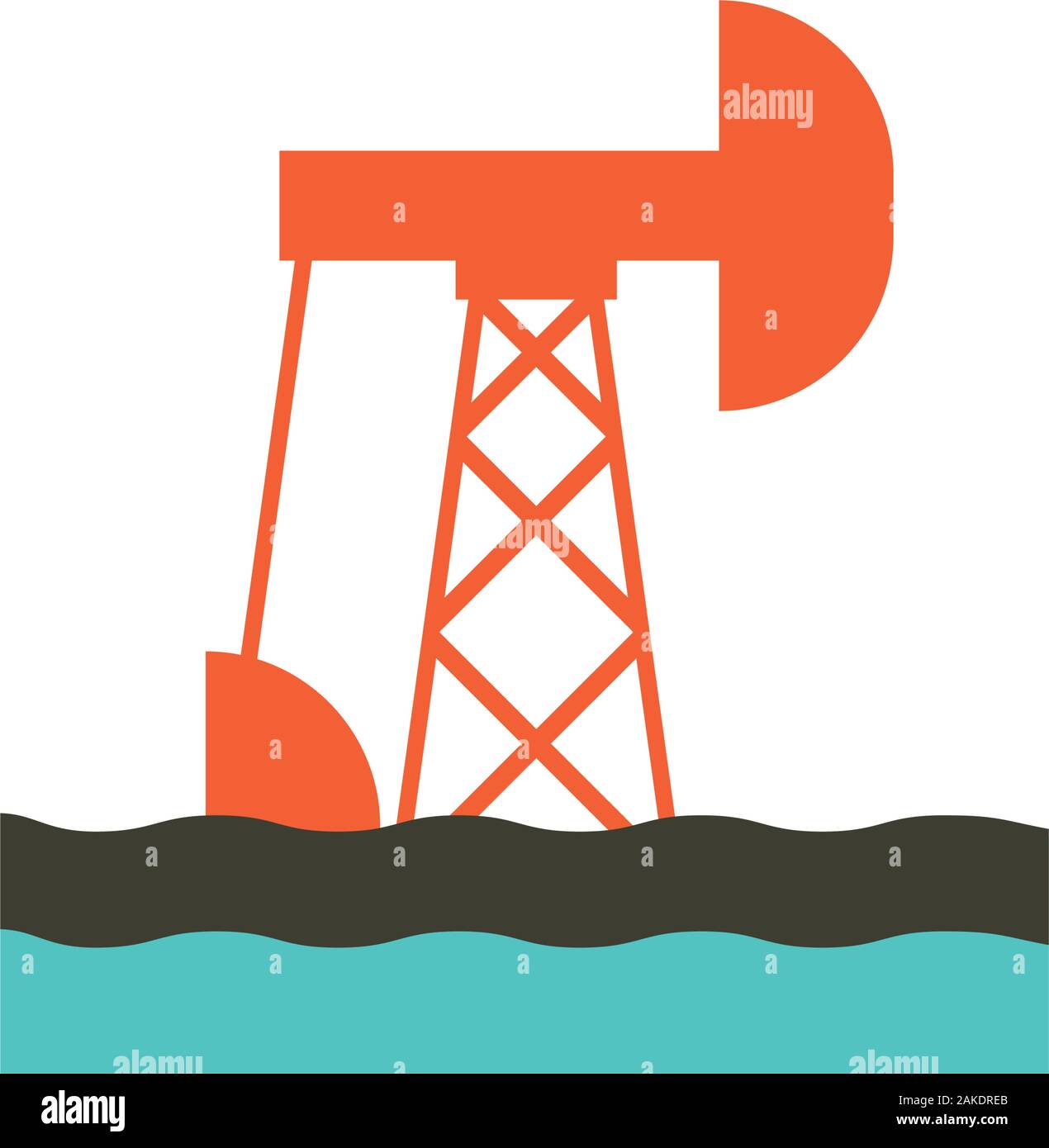 Industrial refinery and sea design, Pollution factory environment dirty ...
