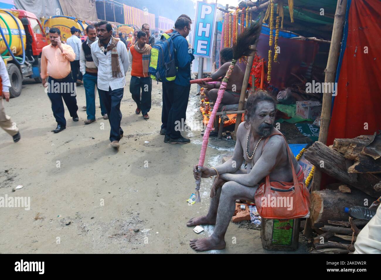 Temporary gangasagar mela camp hi-res stock photography and images - Alamy