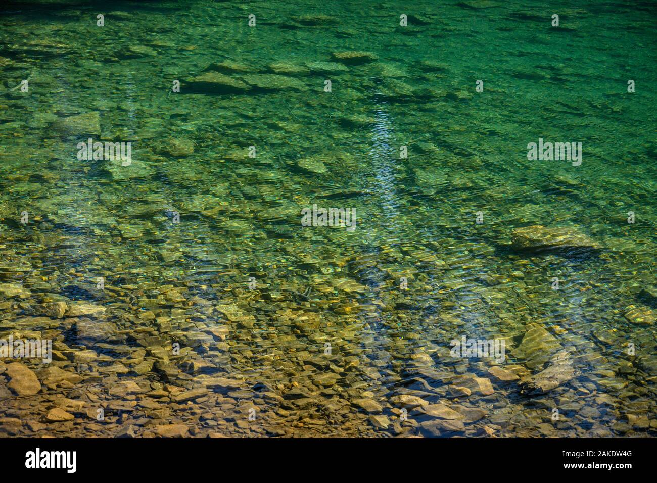 Mountain Lake Color Fade Stock Photo - Alamy