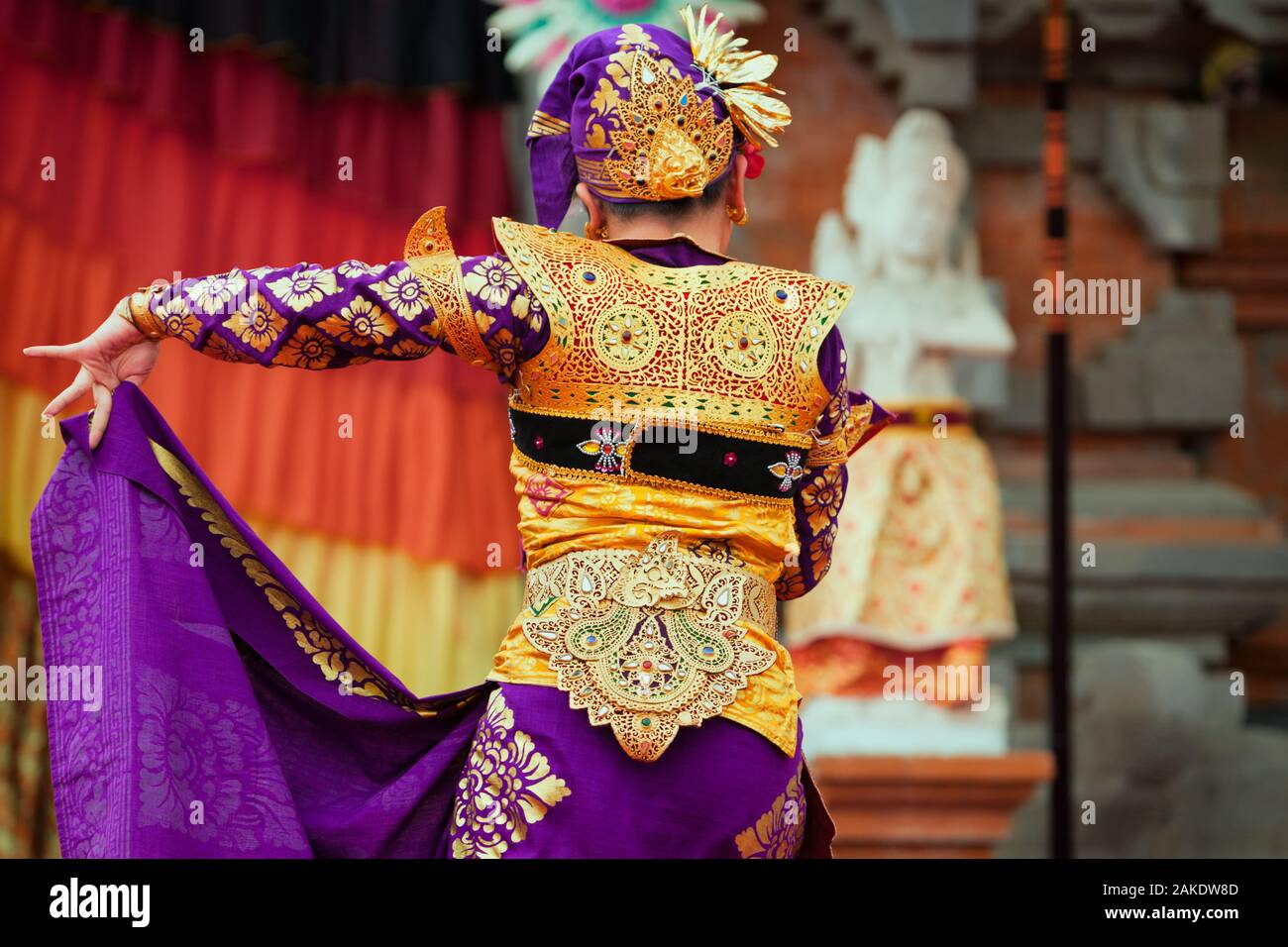 Asian travel background. Group of beautiful Balinese dancer women in ...