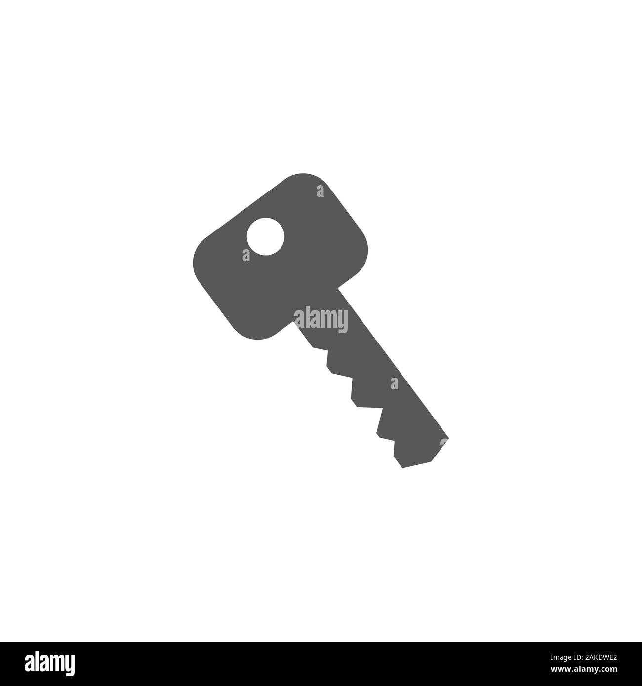 Key Icon in trendy flat style isolated on grey background. Key symbol ...