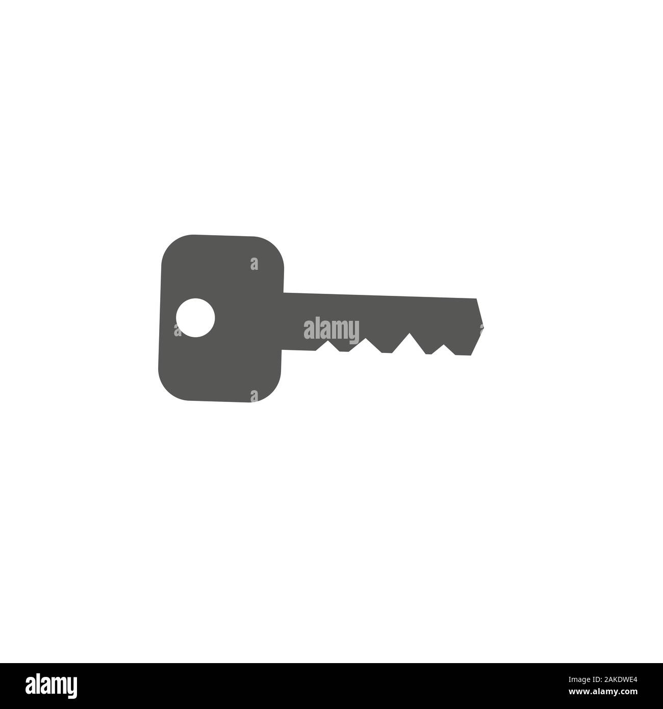 Key Icon in trendy flat style isolated on grey background. Key symbol ...
