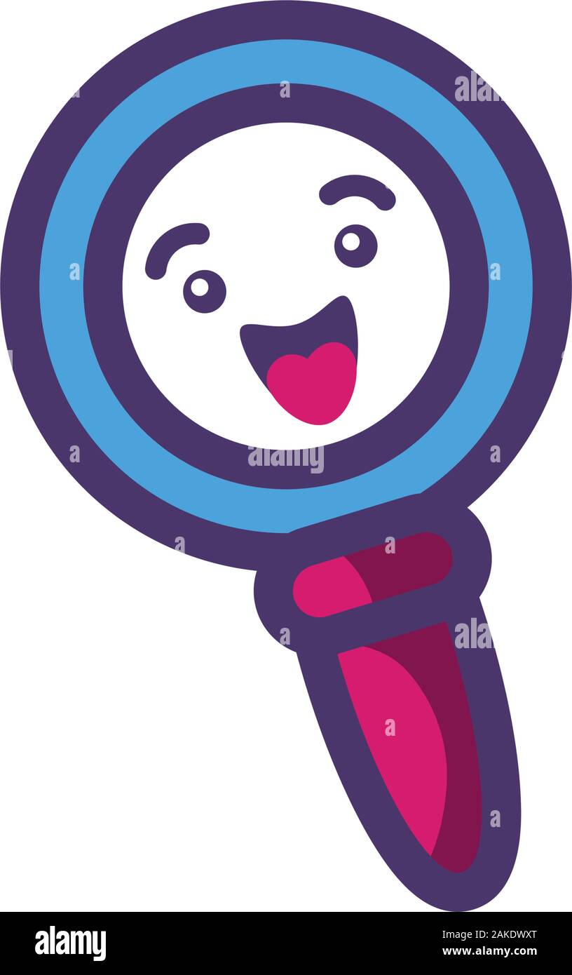 lupe cartoon design, Kawaii school expression cute character funny and ...