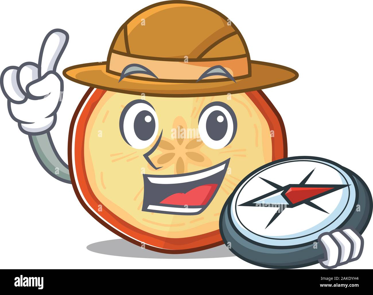 Apple chips stylized Explorer having a compass Stock Vector Image & Art ...