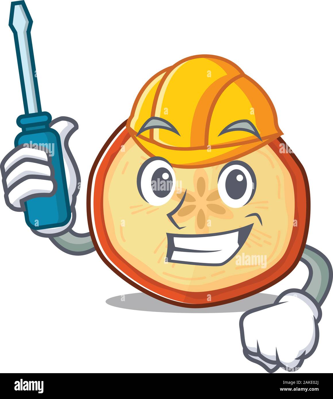 Cool automotive apple chips in cartoon character style Stock Vector ...