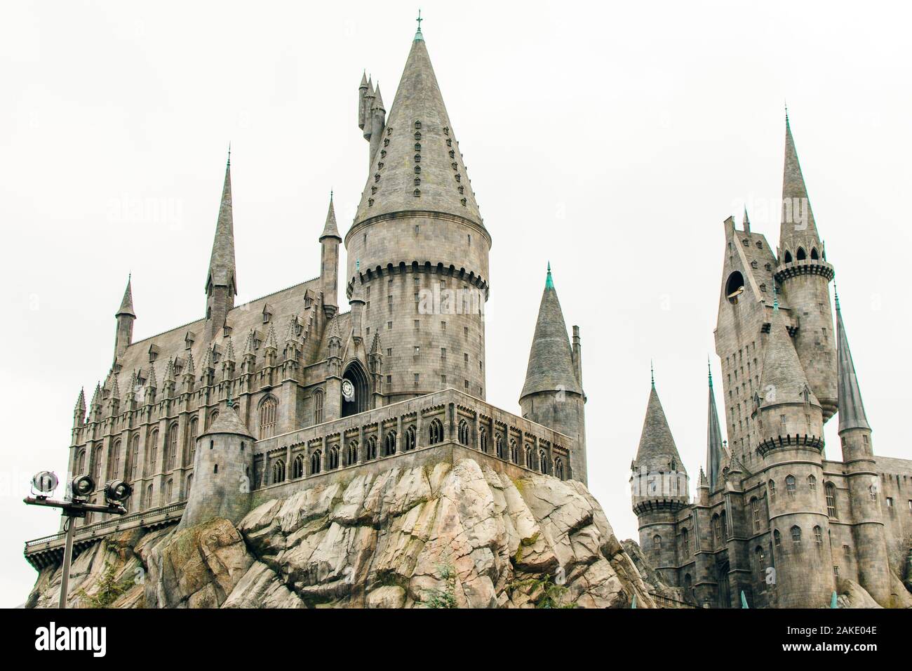 Los Angeles, USA - December, 2019 Hogwarts Castle, The Wizard World of ...