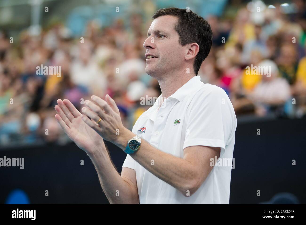 Sydney, Australia. 09th Jan, 2020. Great Britain coach Tim Henman ...