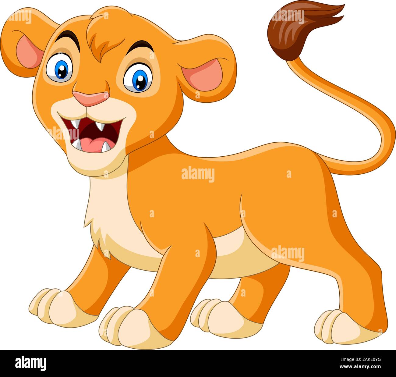 Cute Lioness Cartoon