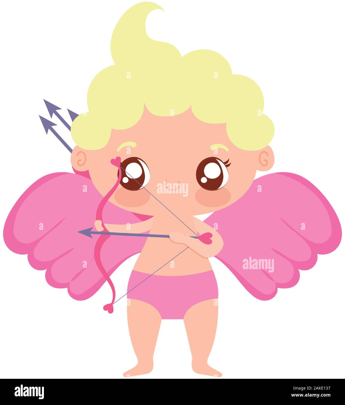 Baby cupid cartoon design of love passion romantic valentines day ...