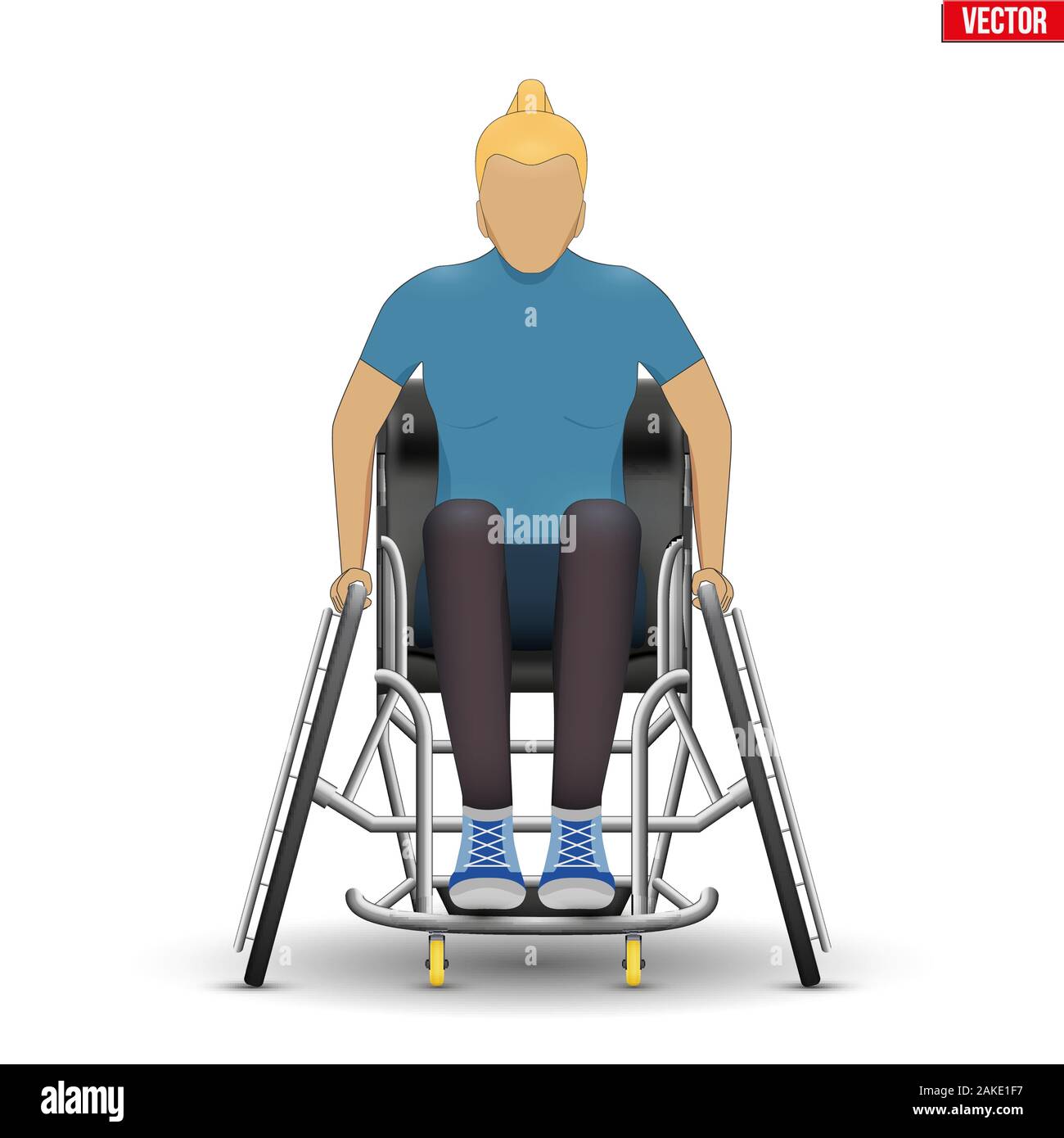 Female athlete in sportive Stock Vector Images - Alamy