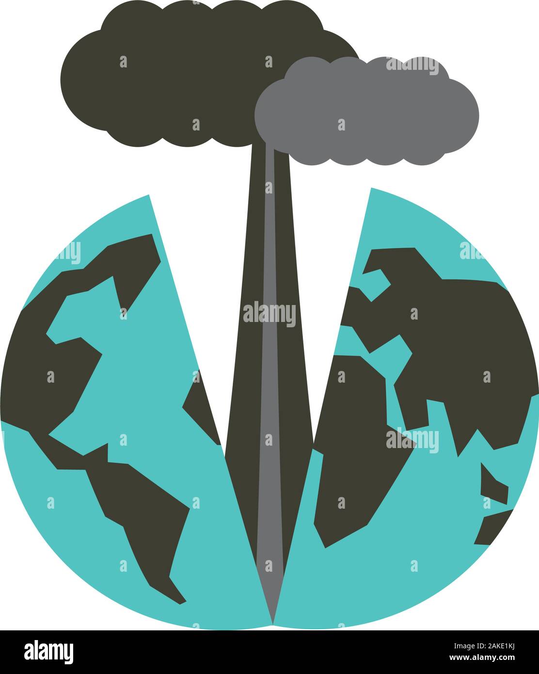 World and clouds design, Pollution factory environment dirty danger ...