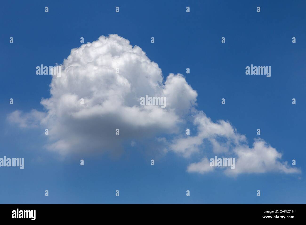 beautiful white cloud shape in the clear blue sky, nature and ...
