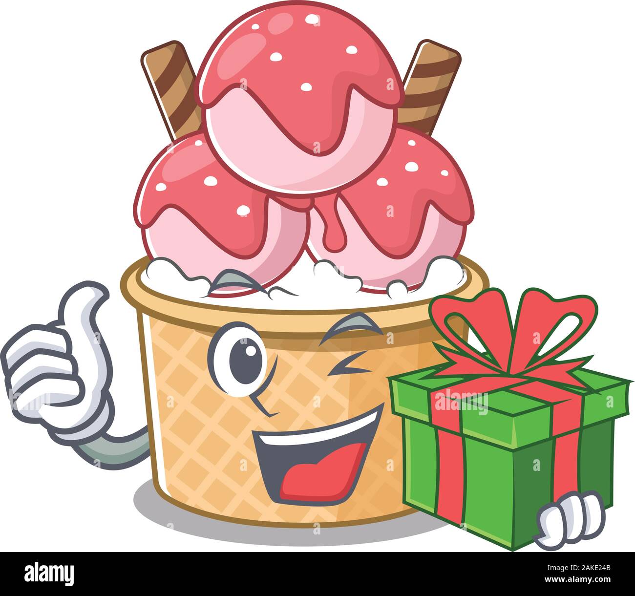 Apricot icecream Stock Vector Images - Alamy