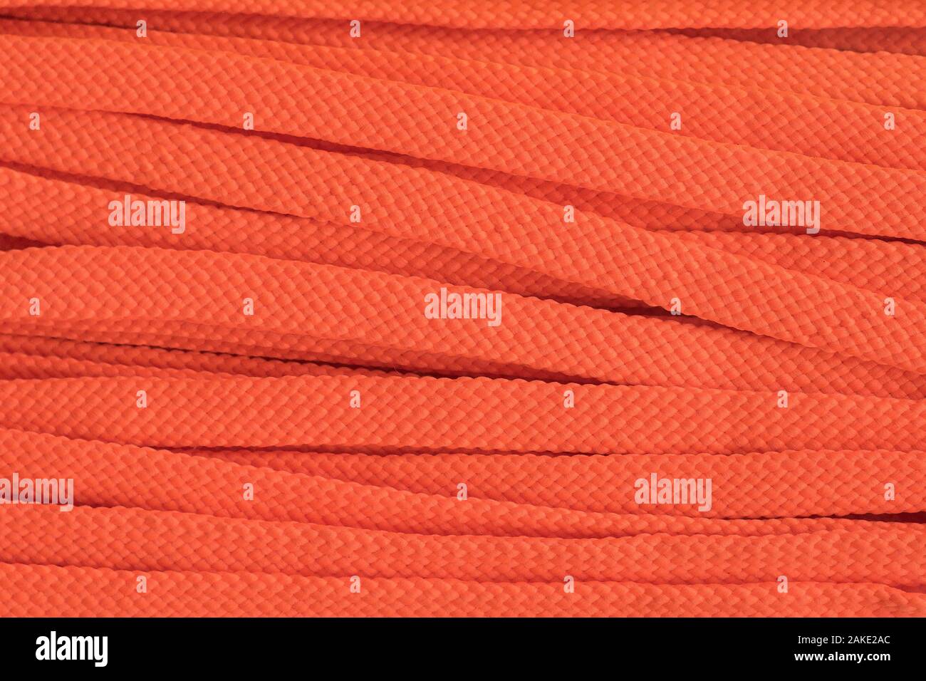 Orange shoelaces texture close-up Stock Photo - Alamy