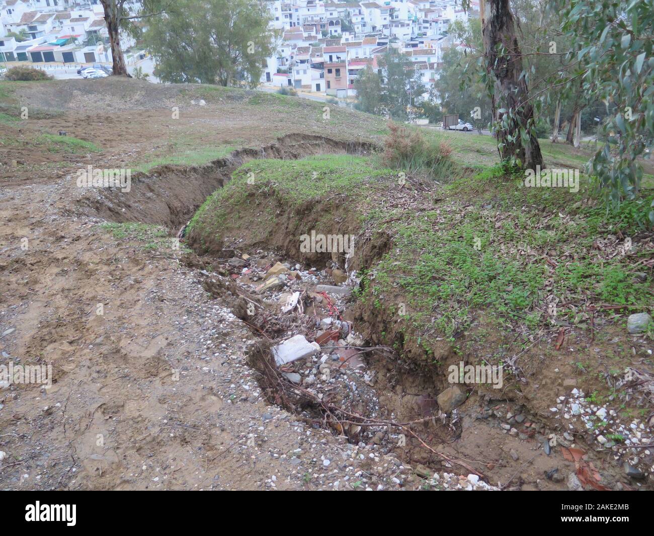 Deep ruts in countryside after the rain Stock Photo - Alamy