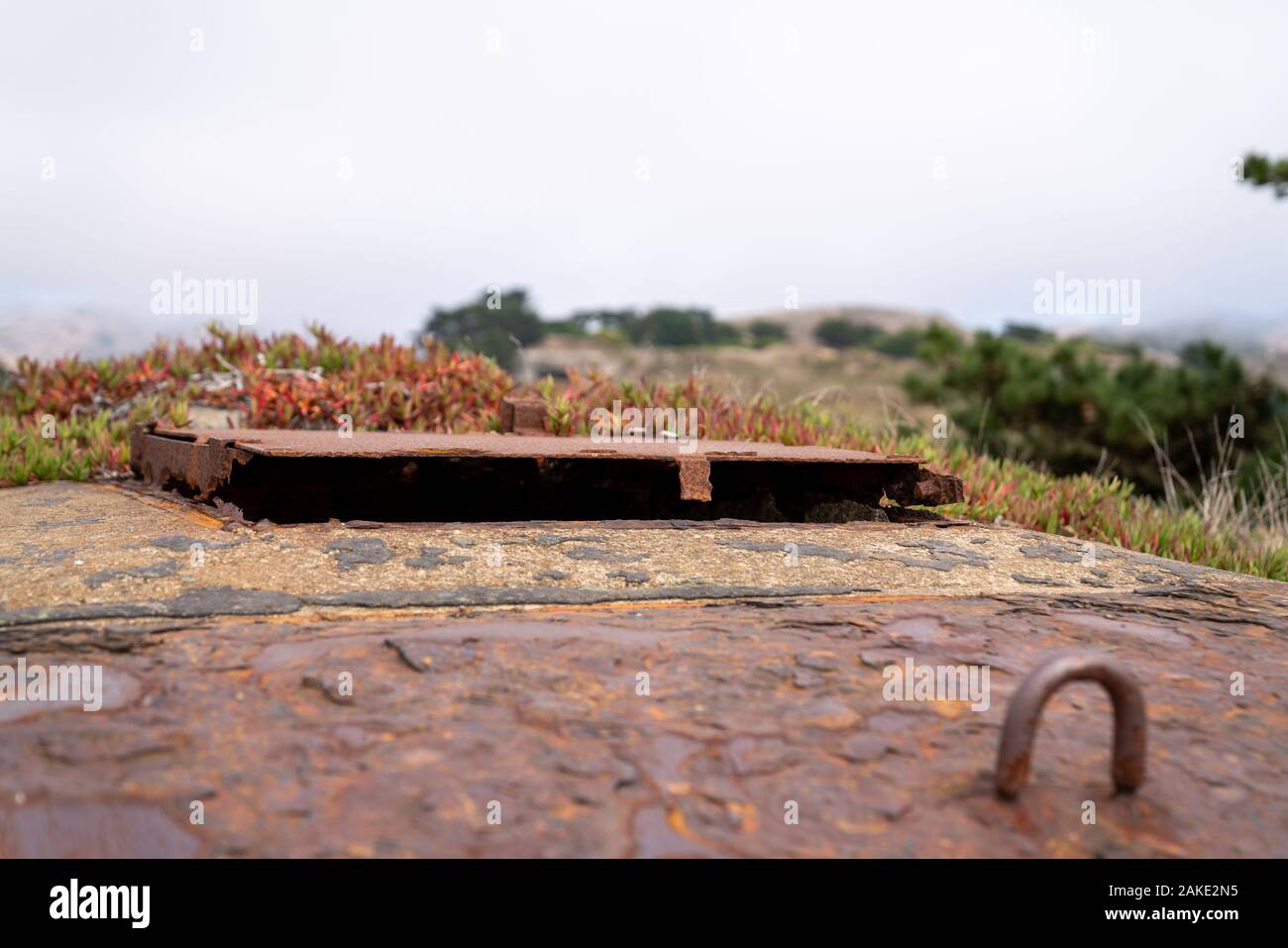 Rusty hatch opening in hi-res stock photography and images - Alamy