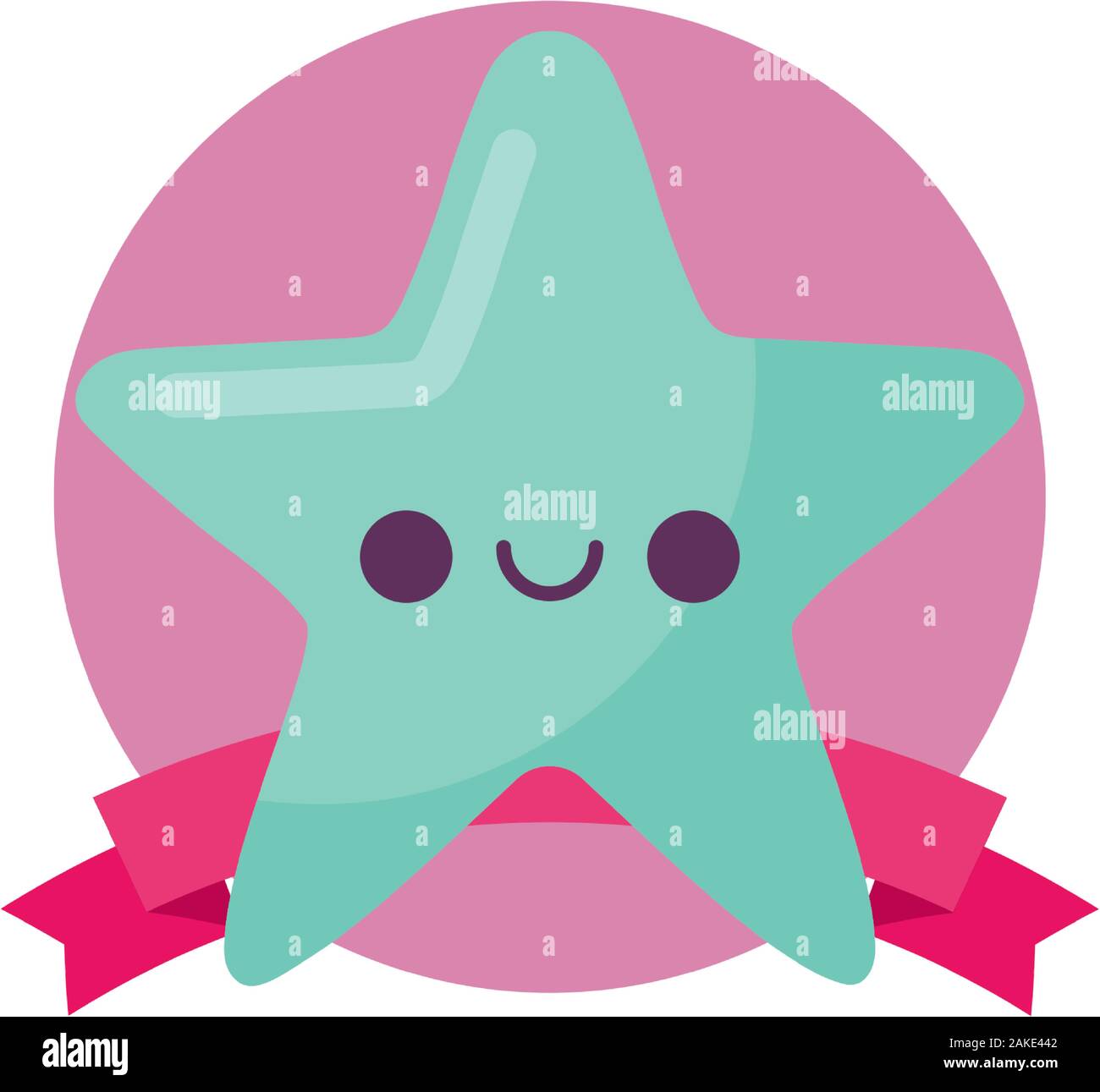 blue star cartoon design, Kawaii expression cute character funny and ...