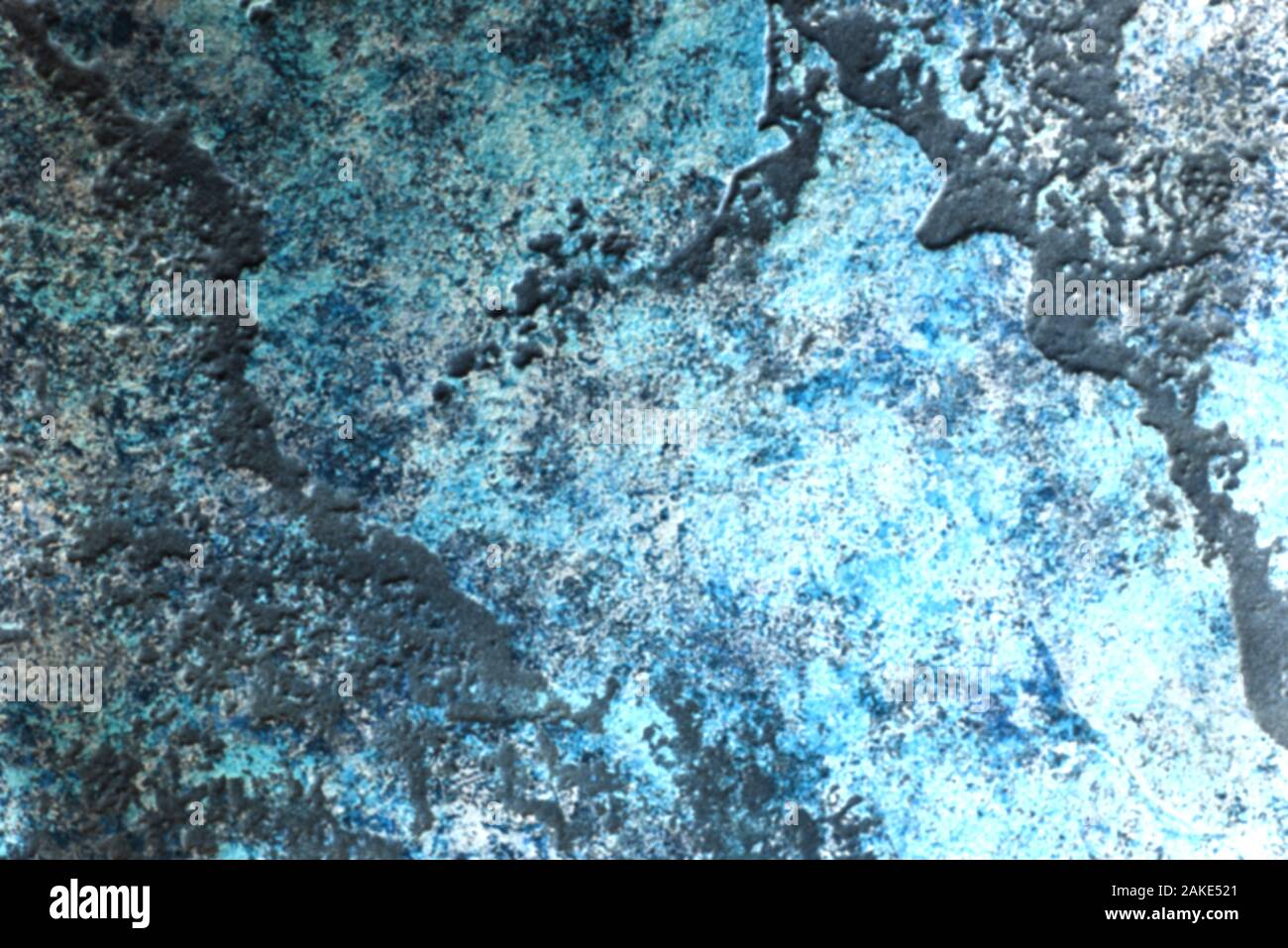Venetian blue wall cement paint texture background Stock Photo - Alamy