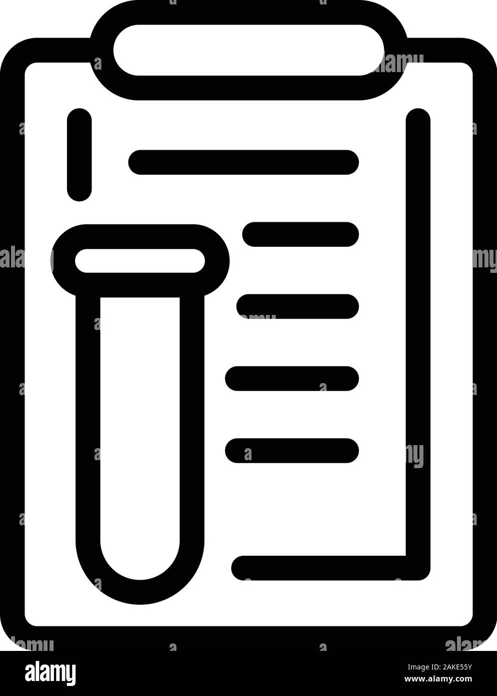 Blood test result icon, outline style Stock Vector Image & Art - Alamy