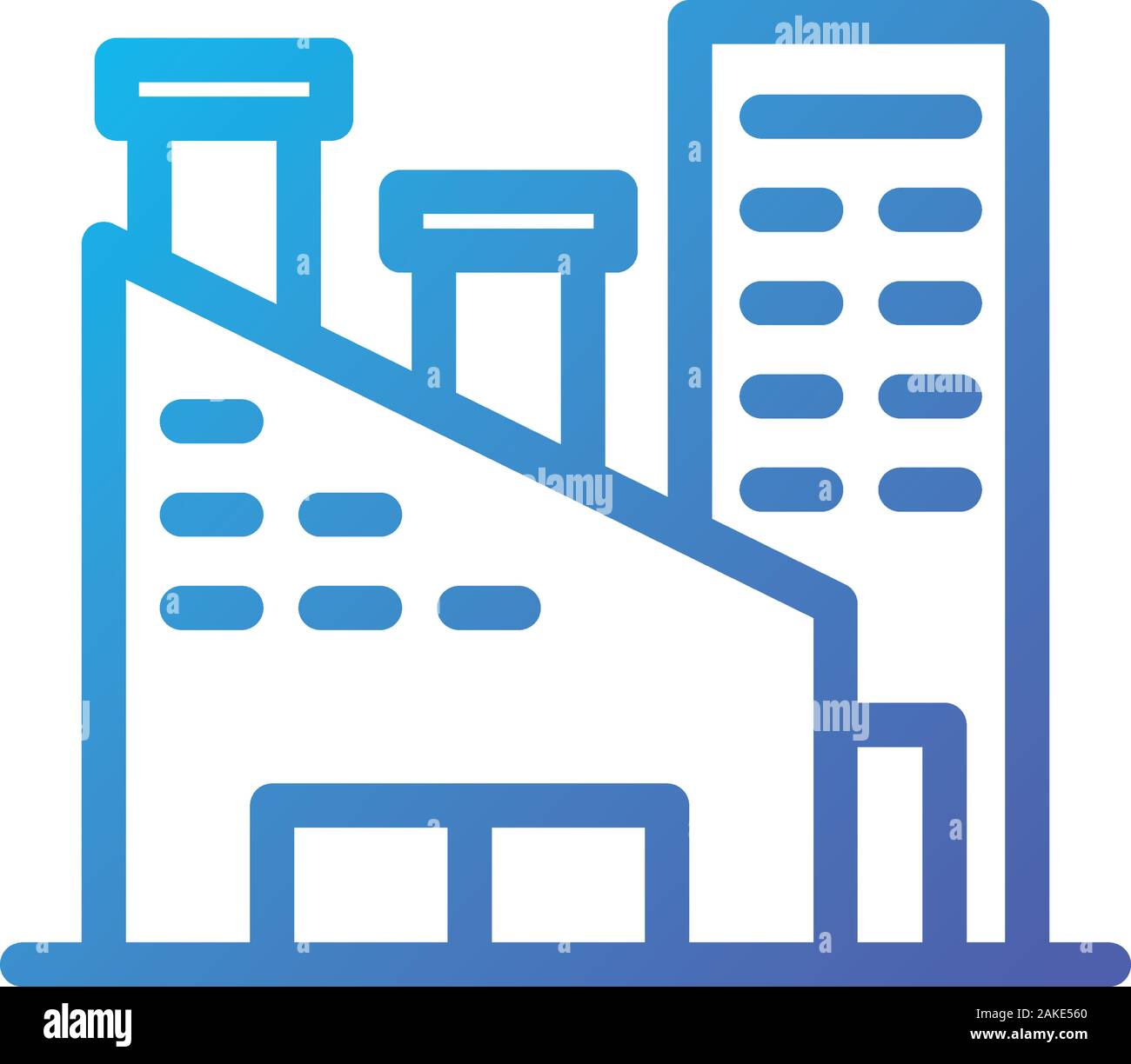 factory icon design, Industry plant building insdustrial construction ...