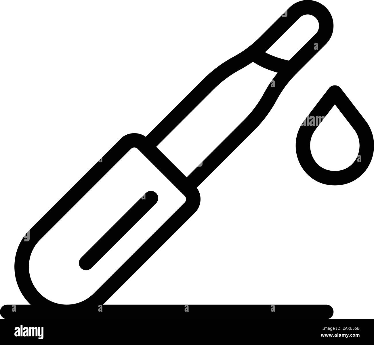 Blood test pipette icon Cut Out Stock Images & Pictures - Alamy