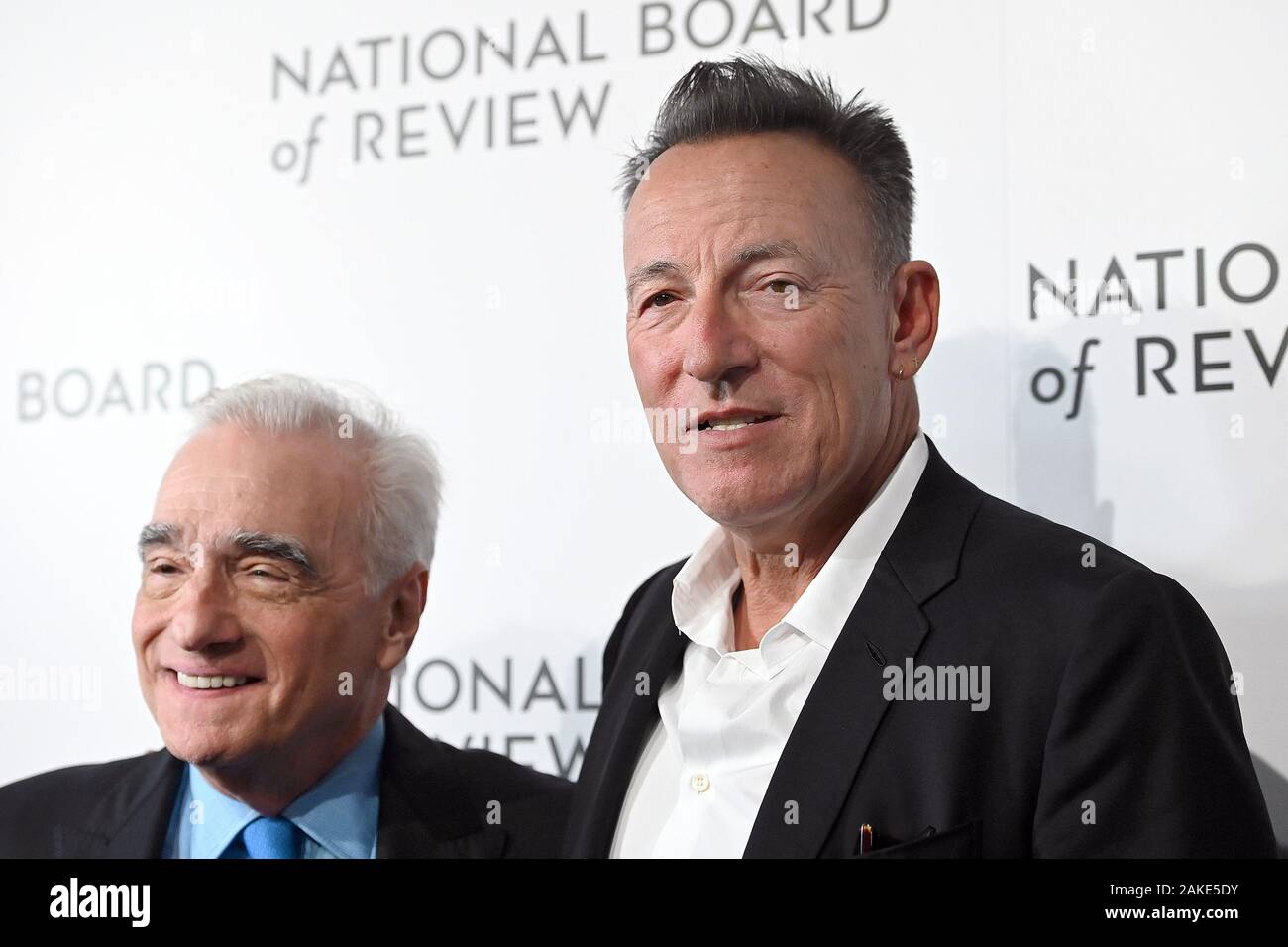 (L-R) Martin Scorsese and Bruce Springsteen attend the National Board ...