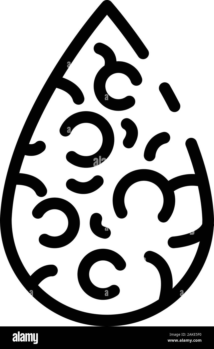 Blood drop icon, outline style Stock Vector Image & Art - Alamy