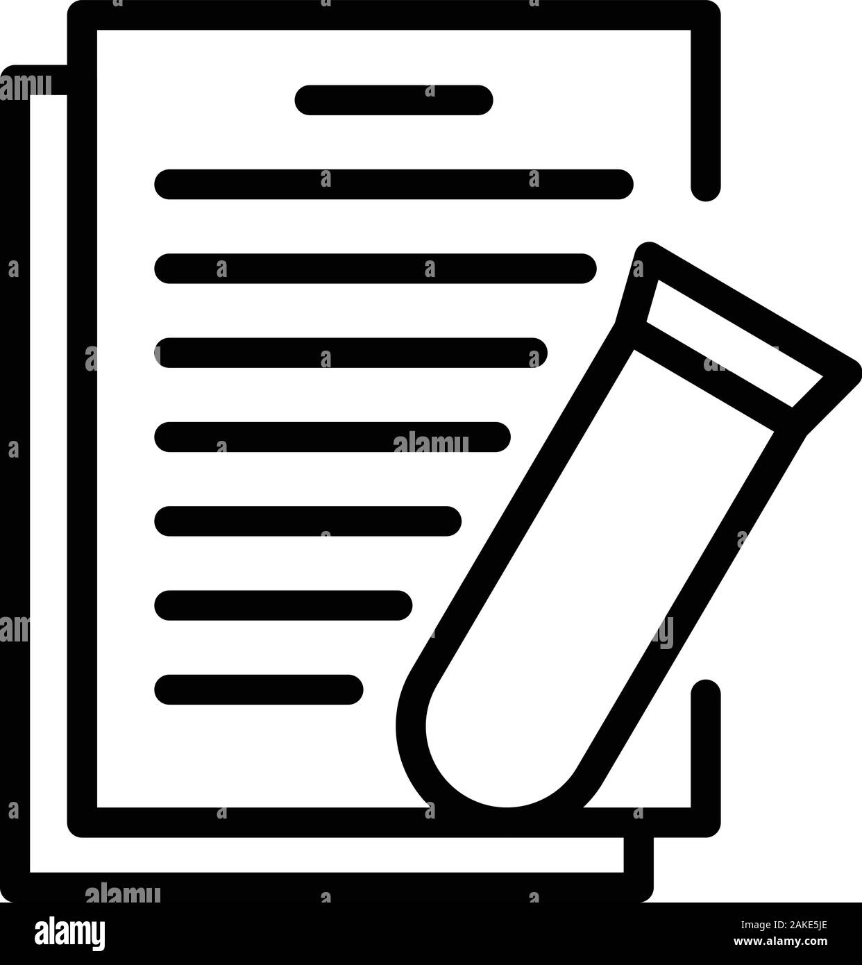 Blood test tube results icon, outline style Stock Vector Image & Art ...