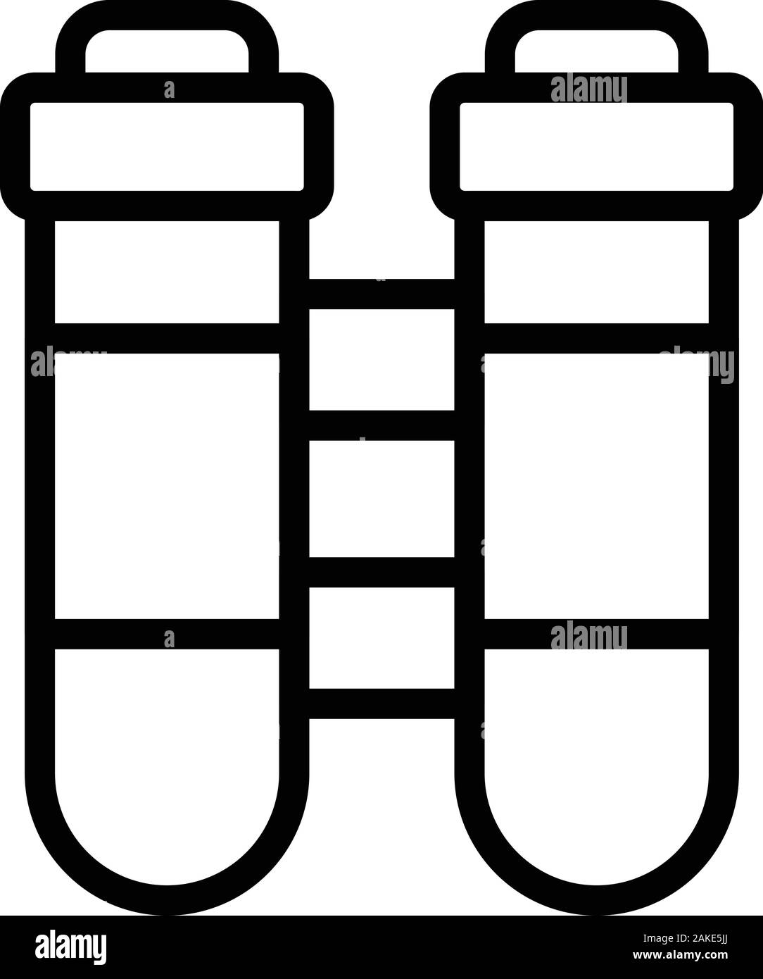 Plastic test tubes icon, outline style Stock Vector Image & Art - Alamy