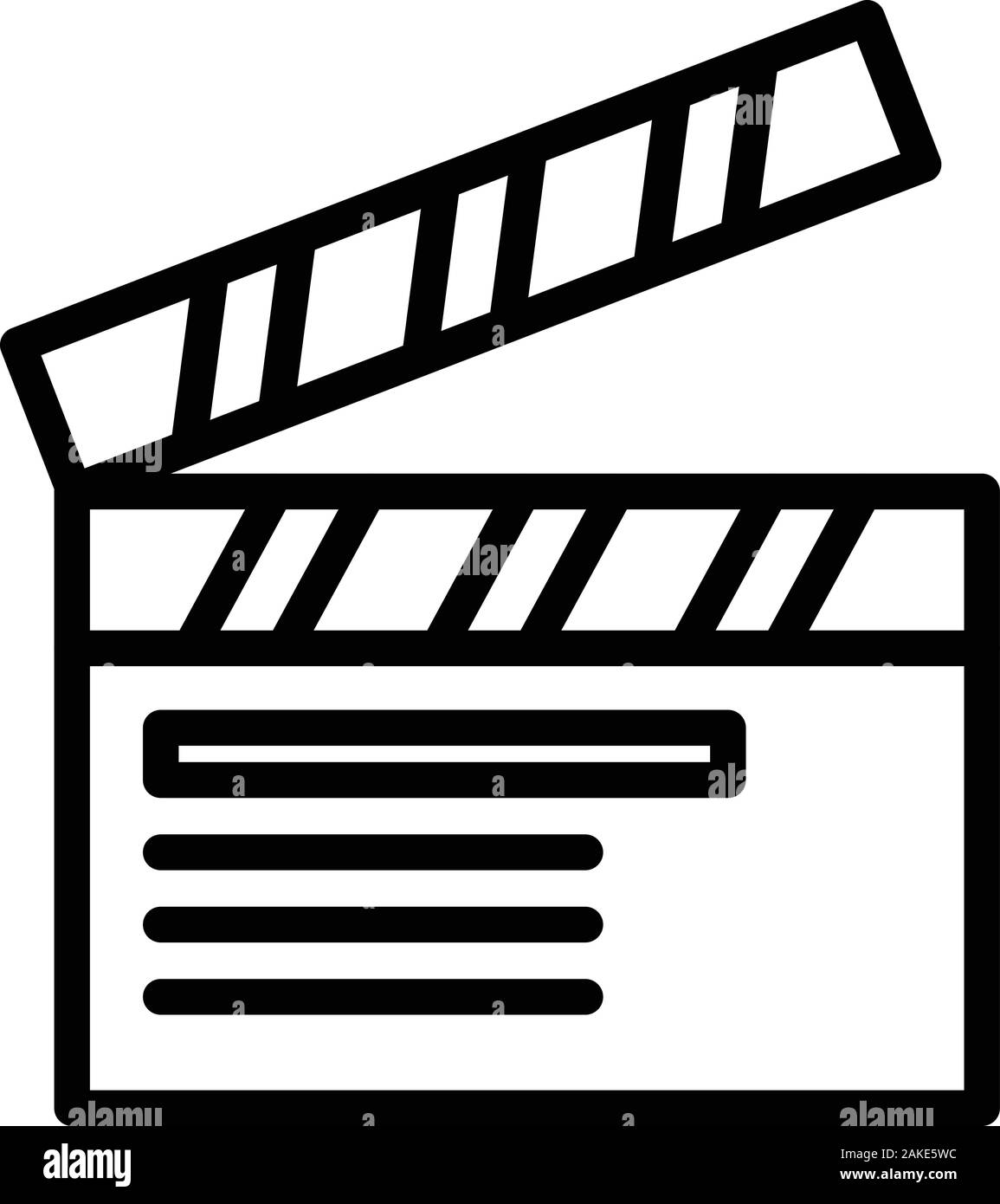 Clapperboard tv show Black and White Stock Photos & Images - Alamy