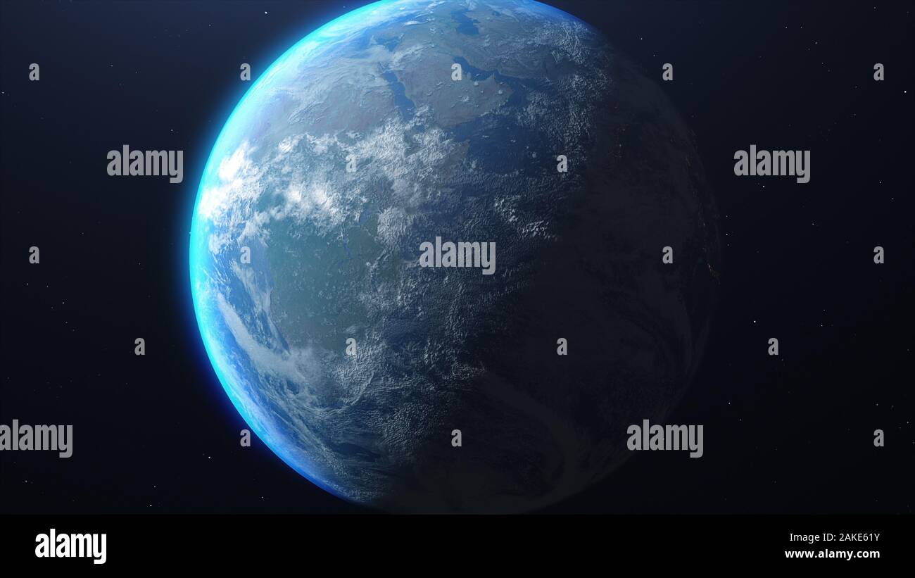 Earth and galaxy. Elements of this image furnished by NASA. 3d ...