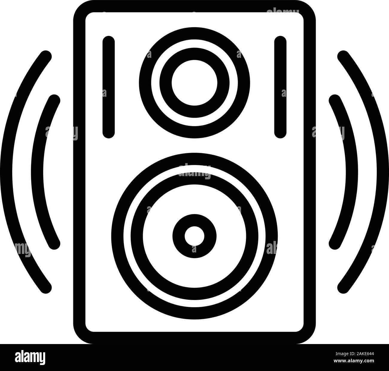 Sound speaker icon, outline style Stock Vector Image & Art - Alamy