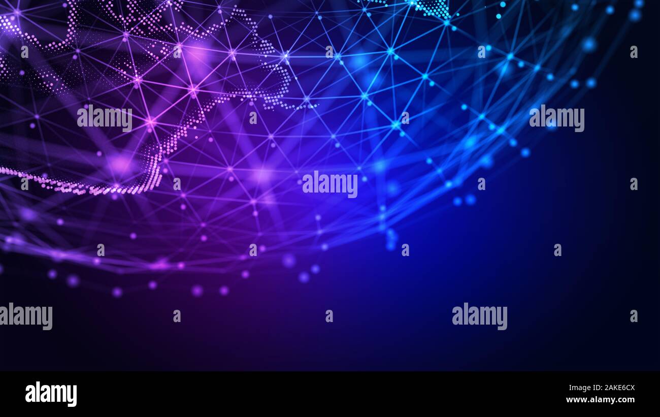 Connection lines Globe. Background with Light Effect. Global ...