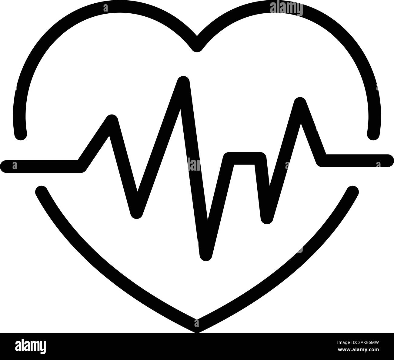 Heart rate icon, outline style Stock Vector Image & Art - Alamy