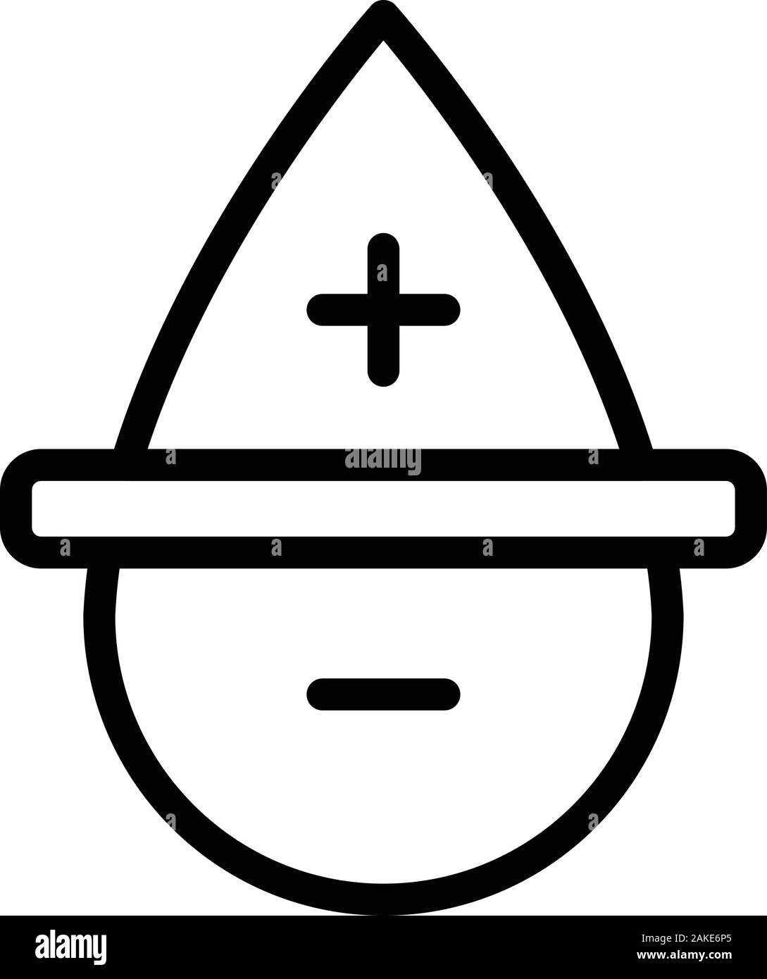 Blood test drop icon, outline style Stock Vector Image & Art - Alamy