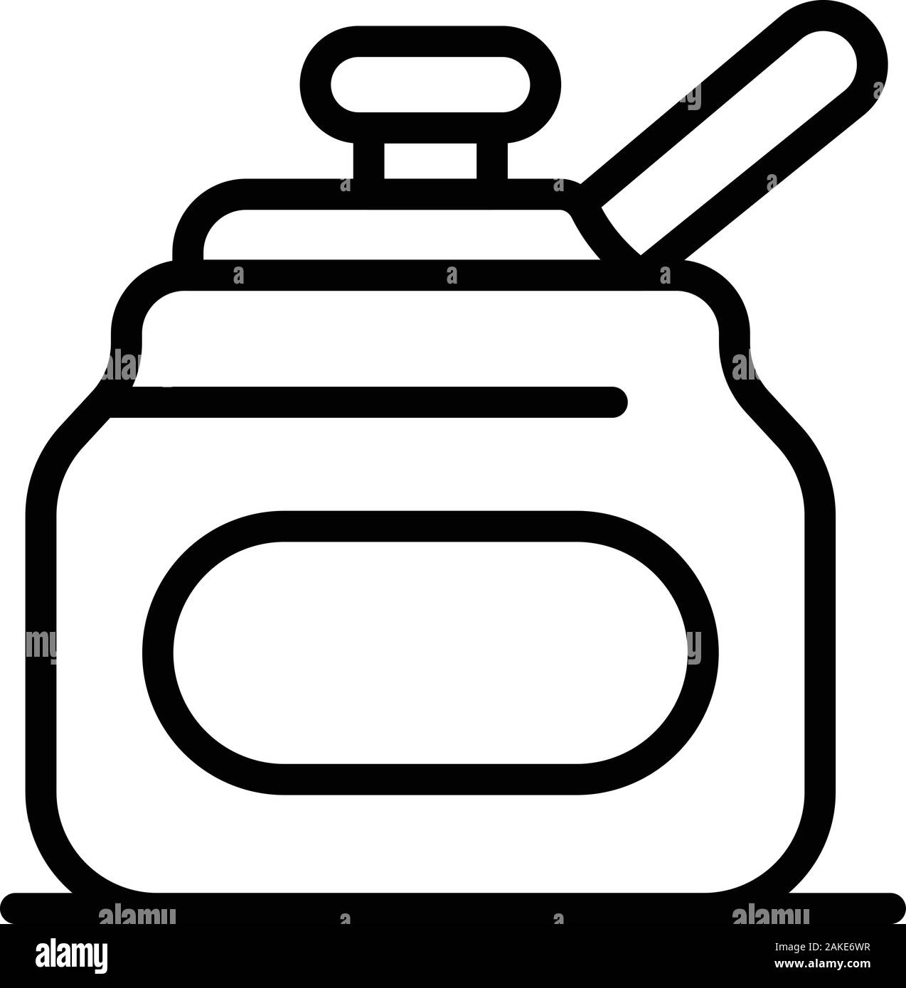 Sugar kitchen pot icon, outline style Stock Vector Image & Art - Alamy