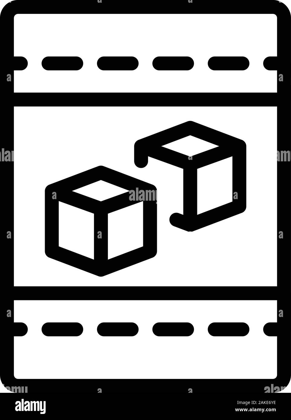 Organic black cane sugar Stock Vector Images - Alamy