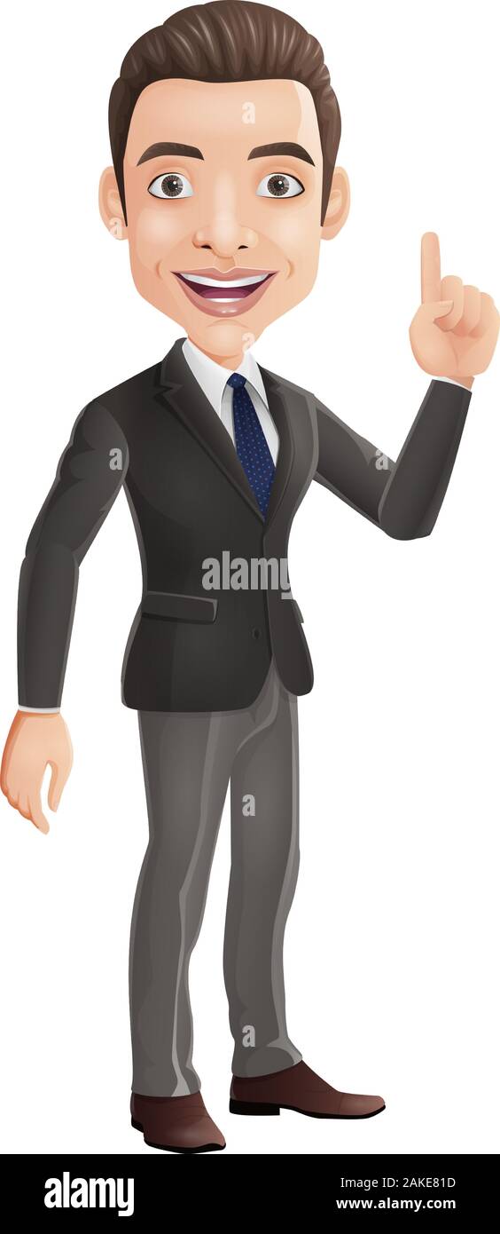 Cartoon happy businessman pointing up Stock Vector Image & Art - Alamy Cartoon happy businessman pointing up Stock Vector Image & Art - Alamy