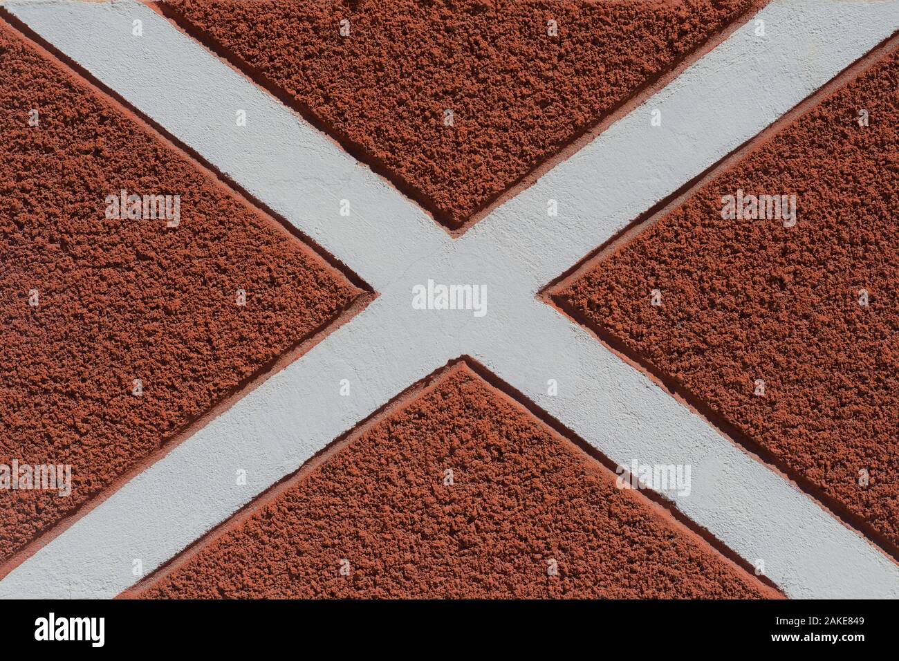 Vintage background texture of gray cross line in cement floor Stock ...