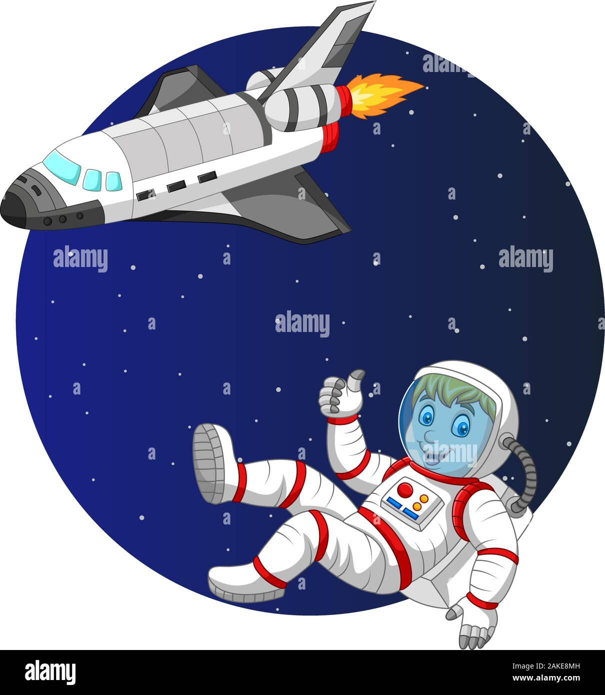 Shuttle spacewalk Stock Vector Images - Alamy