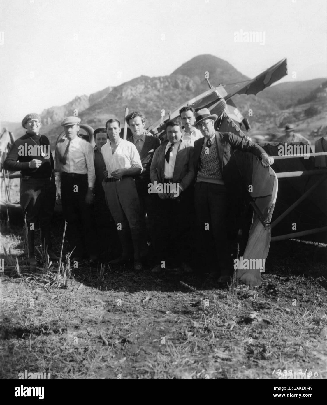 Legendary Stunt Pilot DICK GRACE (in white shirt with rolled up sleeves ...
