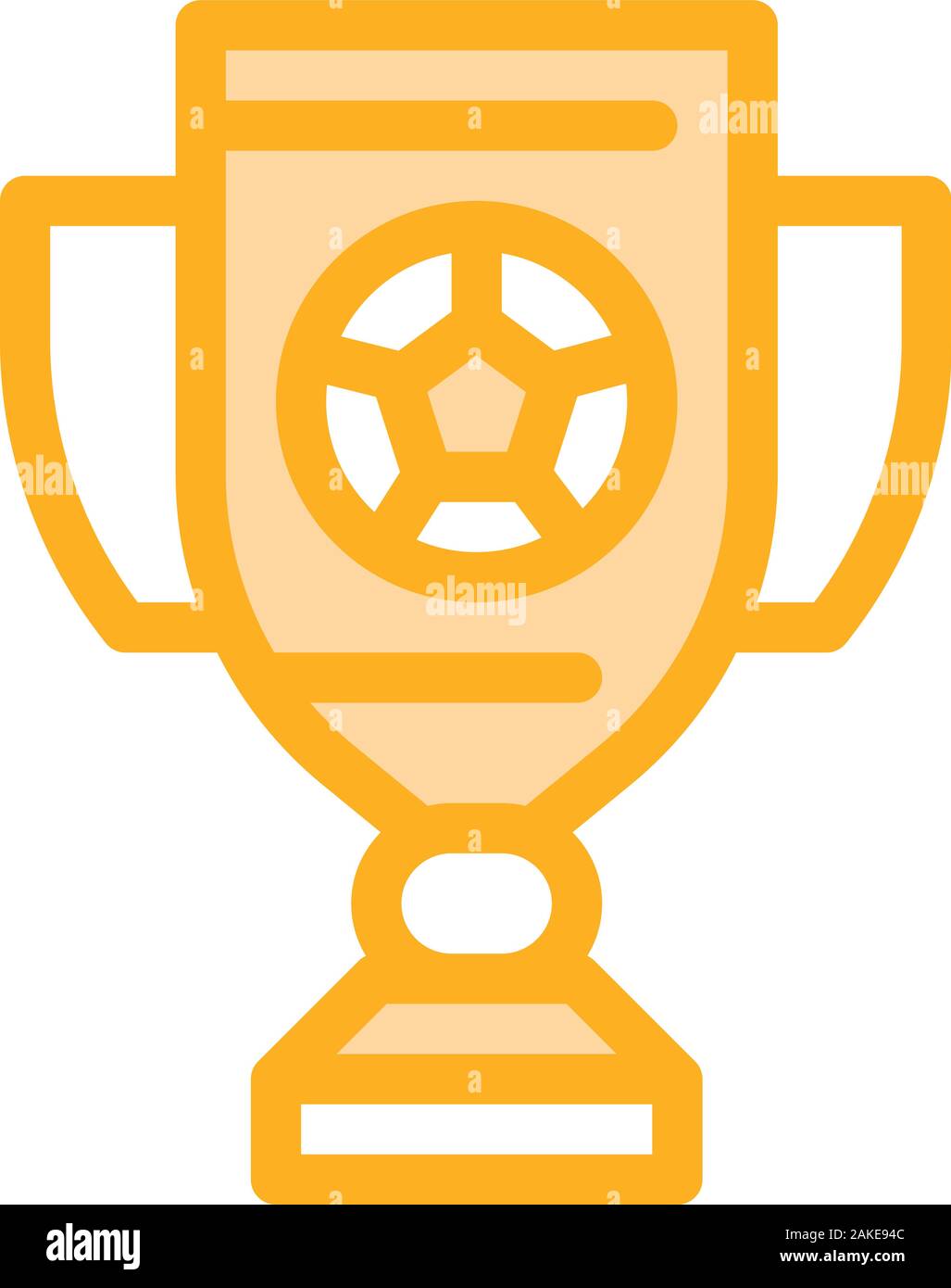 Football Champion Cup Icon Outline Illustration Stock Vector Image ...