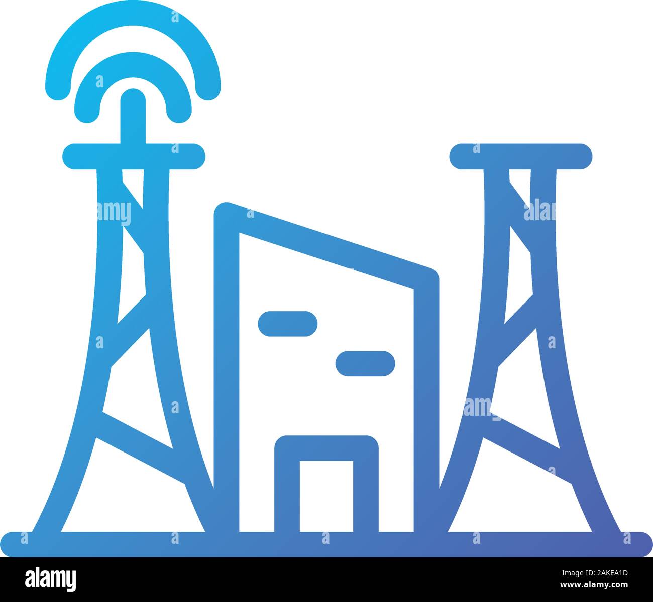 factory icon design, Industry plant building insdustrial construction ...
