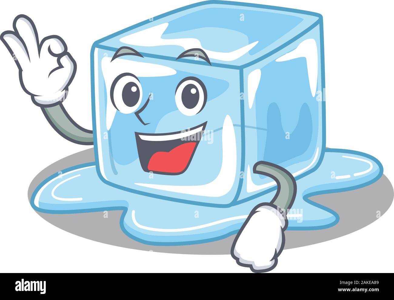 A picture of ice cube making an Okay gesture Stock Vector Image & Art ...
