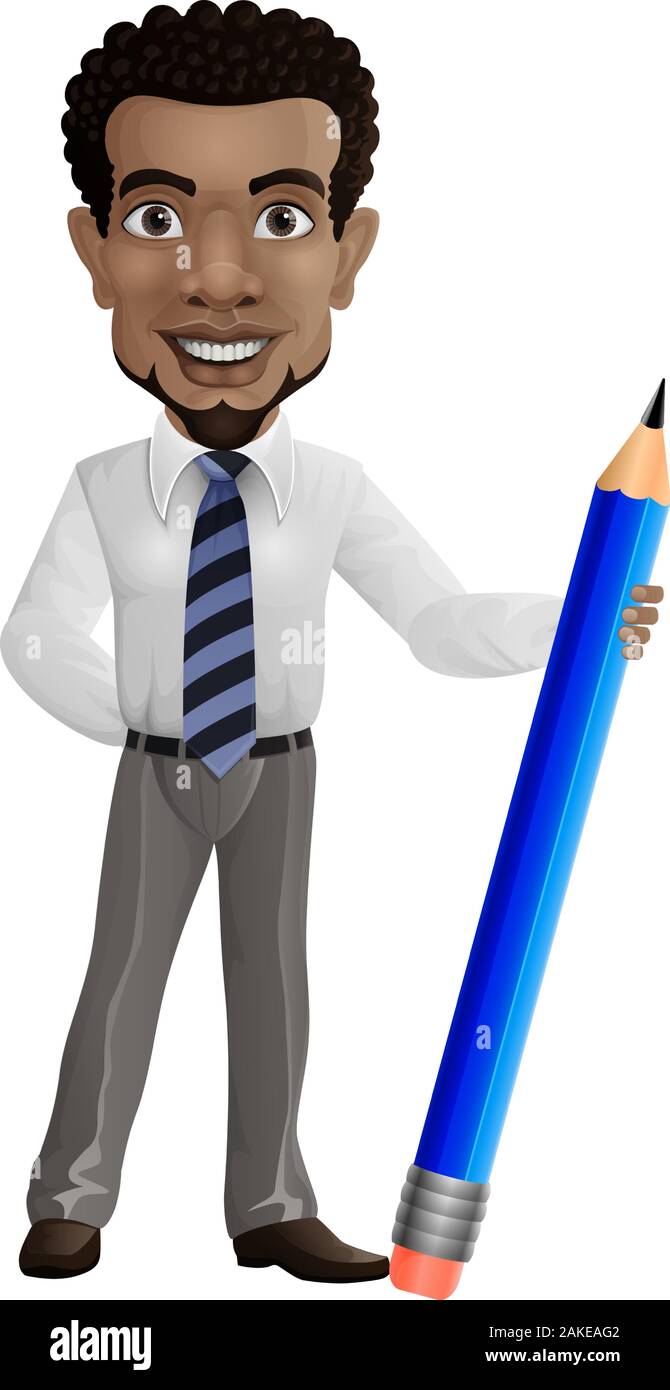 Cartoon businessman holding a pencil Stock Vector Image & Art - Alamy Cartoon businessman holding a pencil Stock Vector Image & Art - Alamy