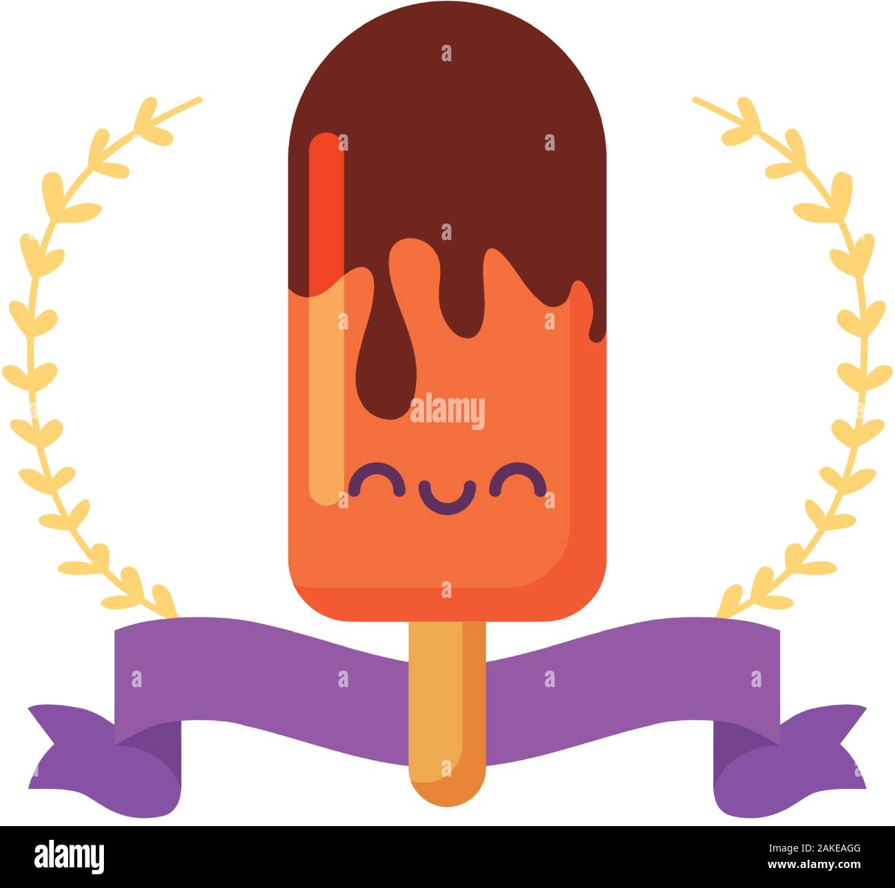 popsicle cartoon design, Kawaii expression cute character funny and ...