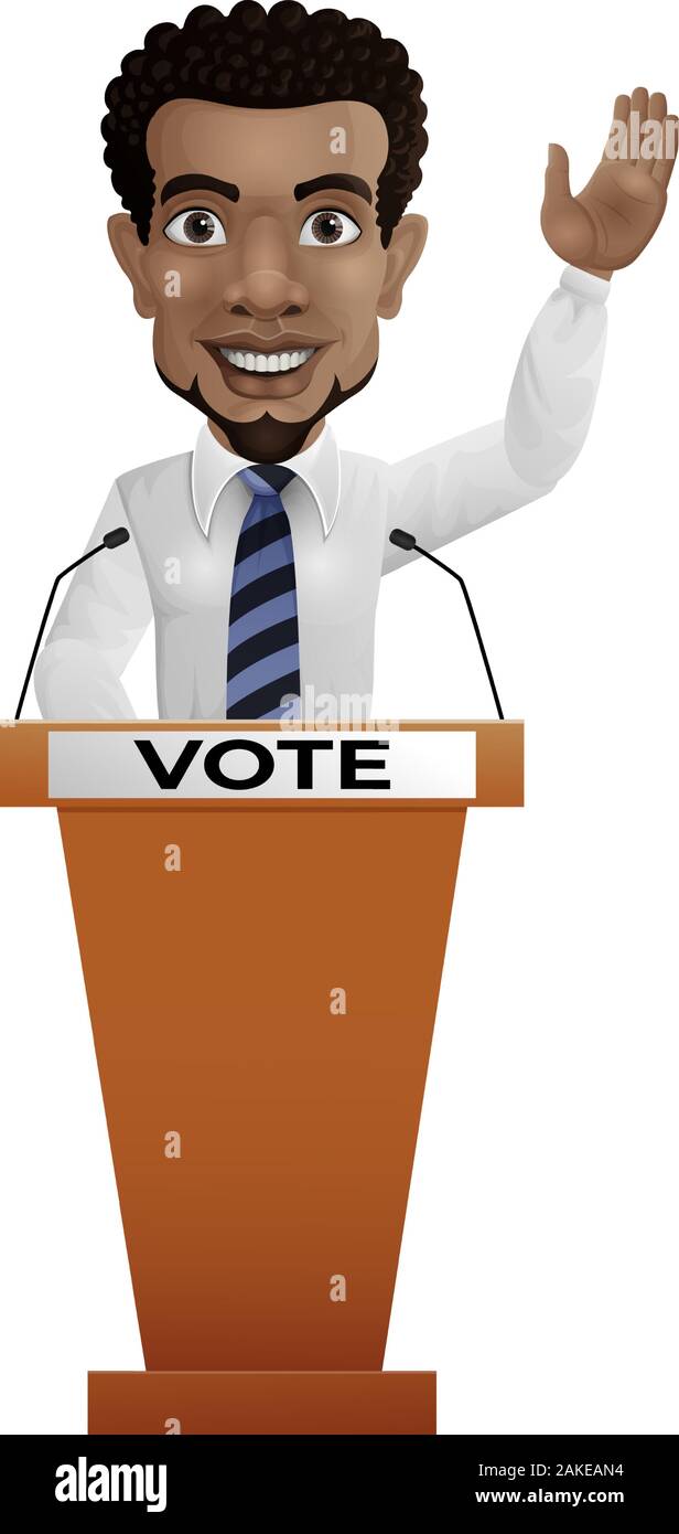 Happy businessman speak on Stock Vector Images - Alamy