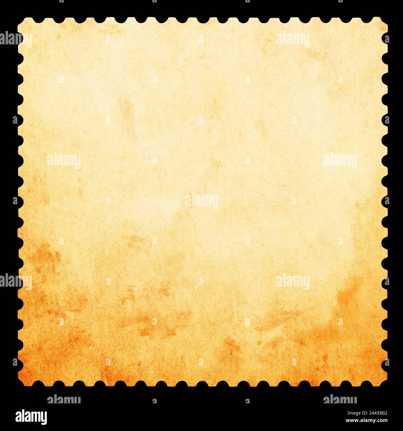 Blank postage stamp - Isolated on Black Stock Photo - Alamy