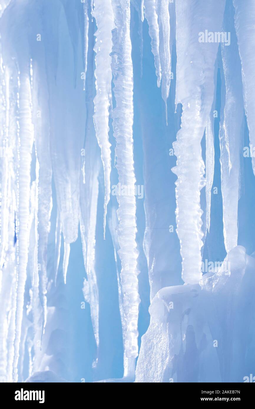 Background or texture image with ice crystal patterns Stock Photo - Alamy